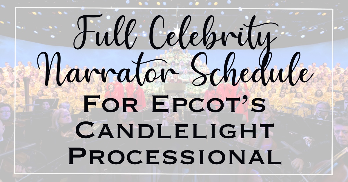 All Celebrity Narrators for the 2021 Candlelight Processional at Epcot ...